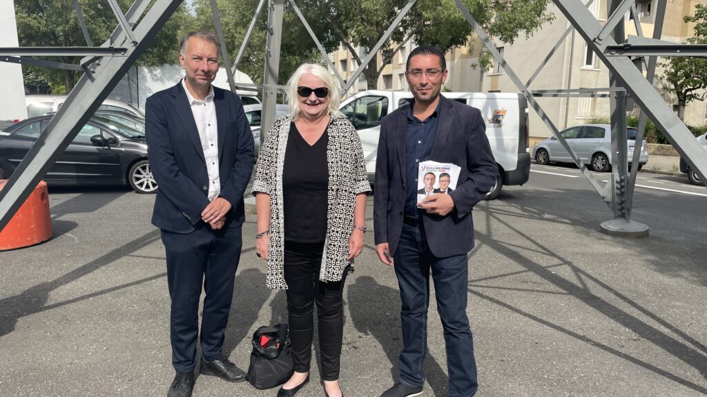 Michèle Picard, Bruno Bernard et Idir Boumertit, ensemble au Charréard ...